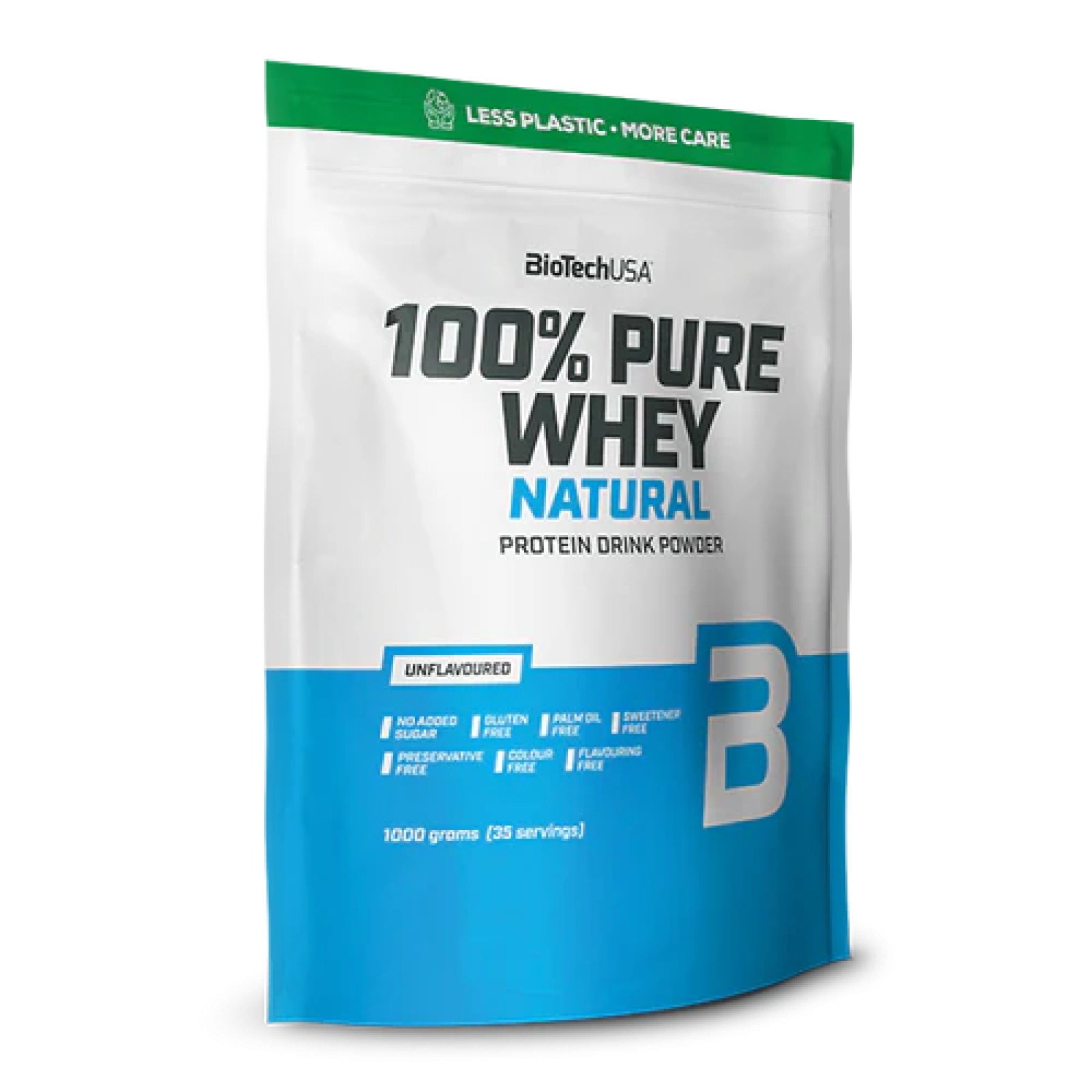 100% Pure Whey Natural (1 kg) Unflavoured від BioTechUSA купити ...
